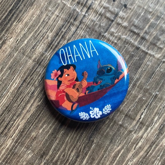 Disney | Other | Disney Button Ohana With Lilo And Stitch | Poshmark